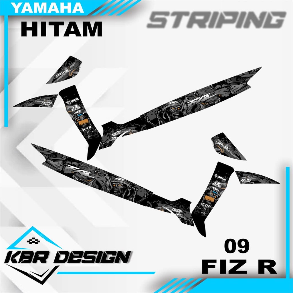 Jual fiz r (cod) stiker motor striping fiz r motor yamaha motor sticker ...