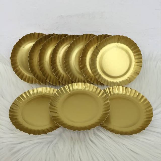 Jual PIRING KERTAS EMAS GOLD KUE TART ULANG TAHUN BIRTHDAY PER 1 pcs | Shopee Indonesia
