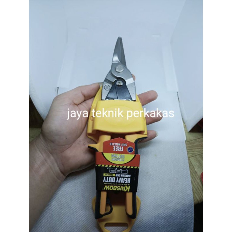 Jual Krisbow gunting baja ringan lurus - gunting baja ringan - gunting ...