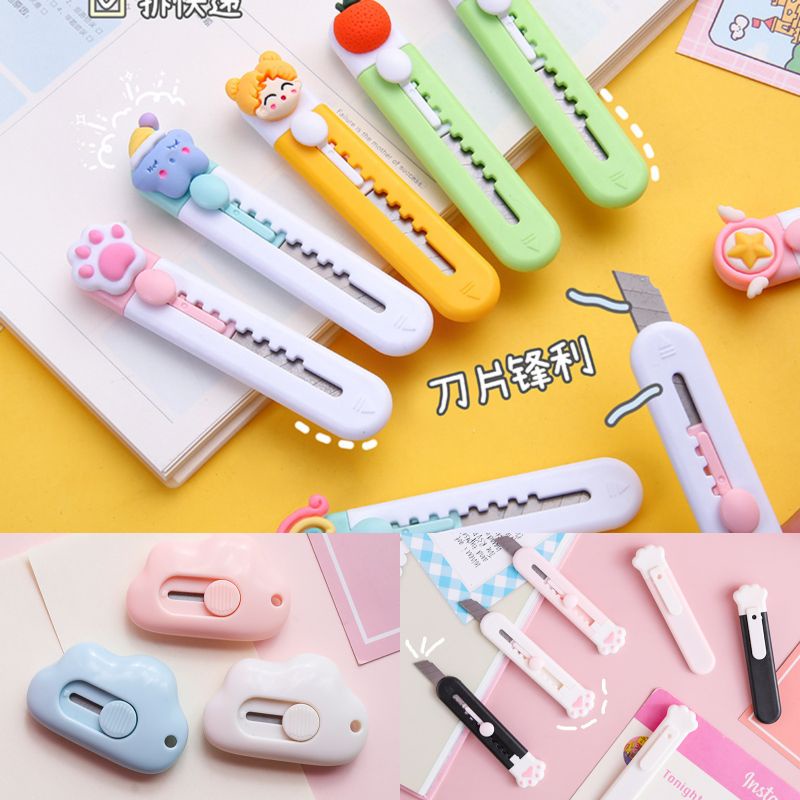 Jual Cutter mini portable cutter lucu pisau kecil office school ...