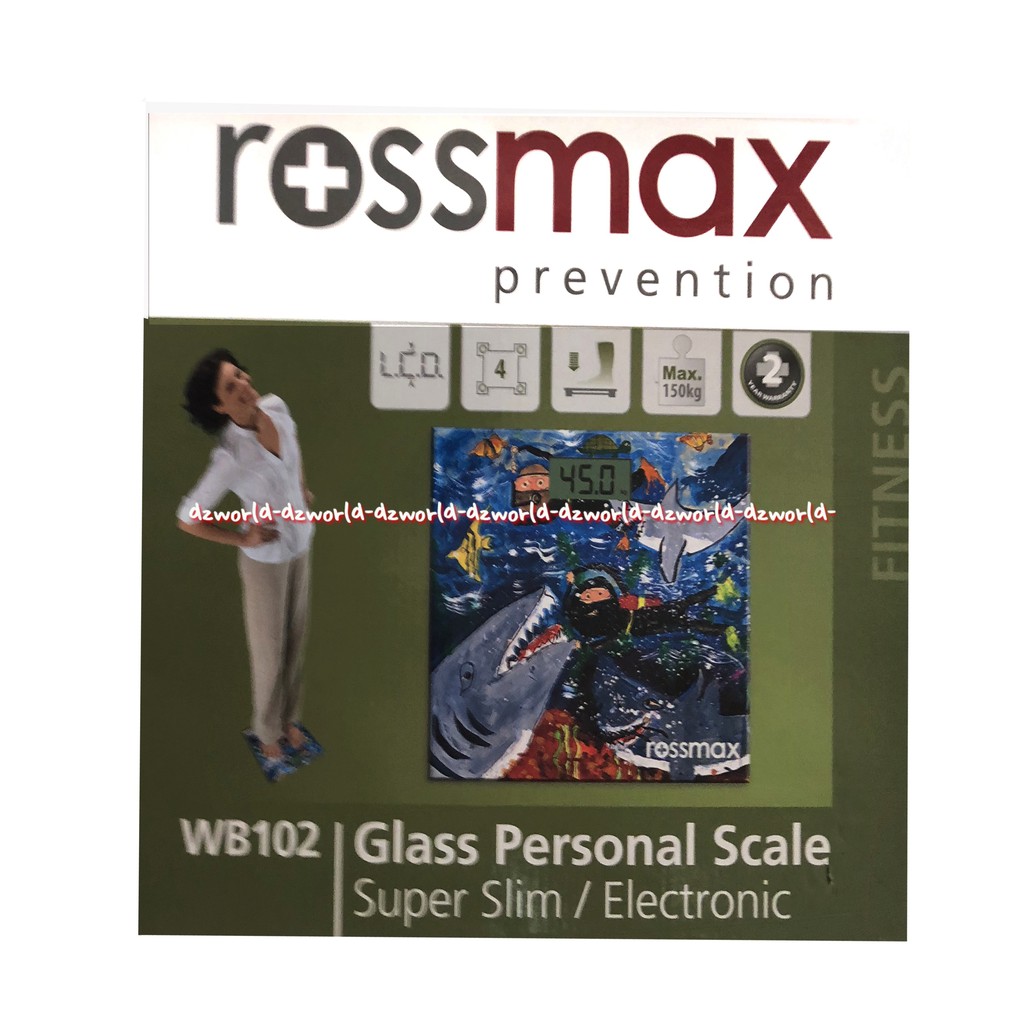 Jual Rossmax Prevention Glass Personal Scale WB102 Timbangan Digital | Shopee Indonesia