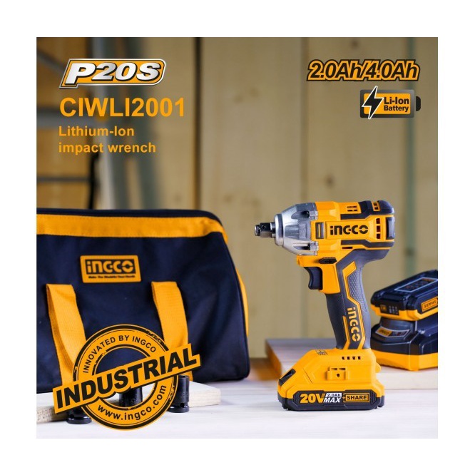 Jual CIWLI2001 CORDLESS BOR BATERAI BUKA RODA BAUT IMPACT WRENCH 1/2 ...