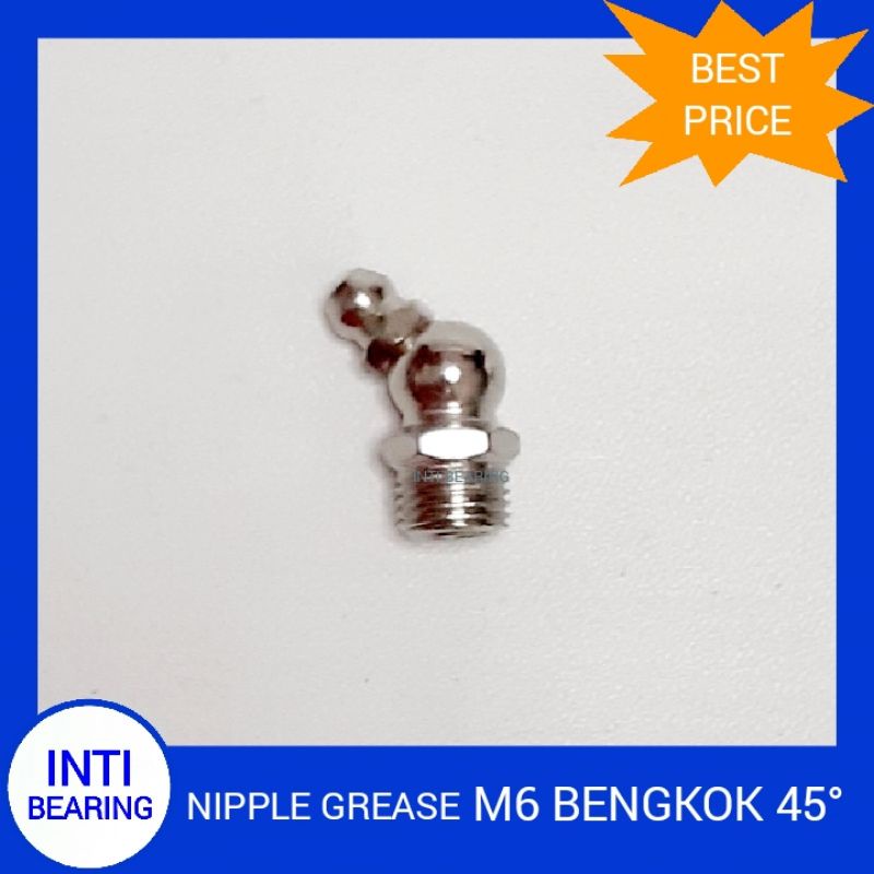 Jual NIPPLE GREASE M6 LURUS BENGKOK M6 x 1 45 90 NAPLE STEEL 6 mm 6mm NEPEL NIPEL GEMUK OLI BESI ...