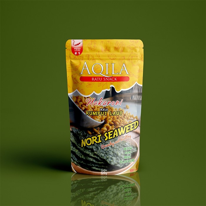 Jual Makaroni Nori Seaweed Pedas / Makaroni Rumput Laut Pedas | Shopee ...