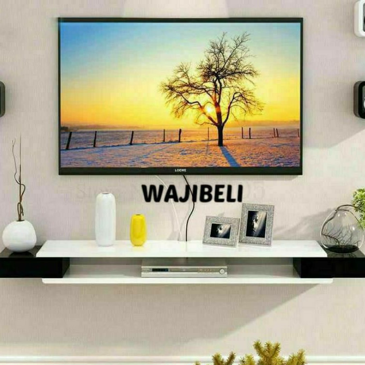 Jual Rak Tempel Di Bawah Tv Minimalis Modern Dinding Tembok Terbaru Vas ...