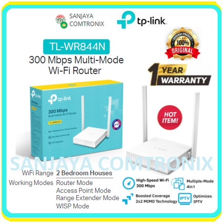 Jual TP-Link TL-WR844N 300 Mbps Multi-Mode Wi-Fi Router TPLink | Shopee ...