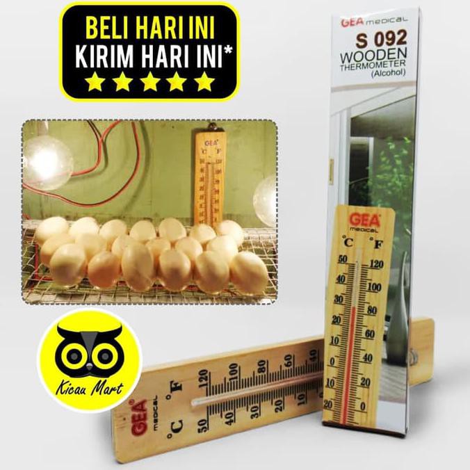 Jual Monggo] Termometer Thermometer Ruang Kayu Suhu Ruangan Mesin ...