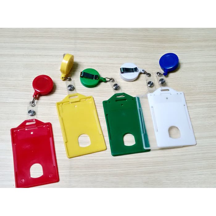 Jual ID card Holder Mika Casing Name tag Plastik dan Yoyo | Shopee ...