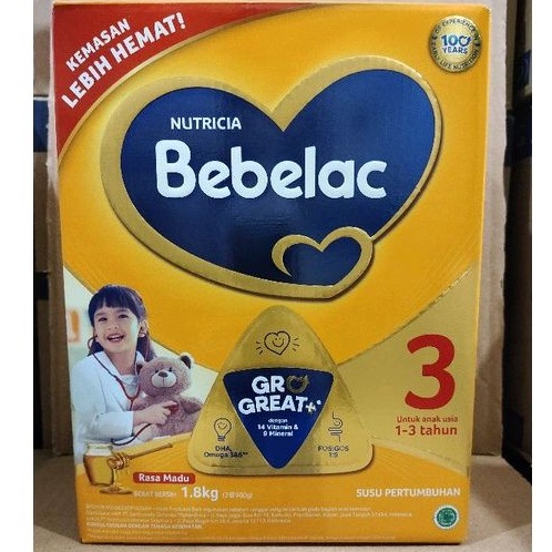Jual Bebelac 3 Madu jumbo box 1800 gram | Shopee Indonesia