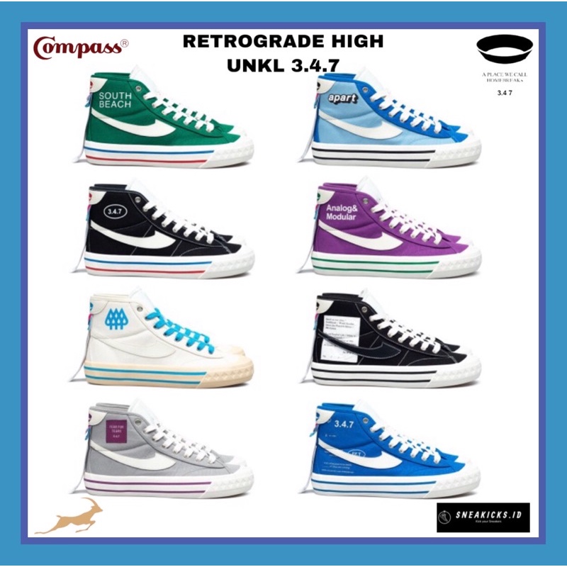 Jual [ORIGINAL] SEPATU COMPASS X UNKL347 RETROGRADE HIGH DECON LIMITED ...