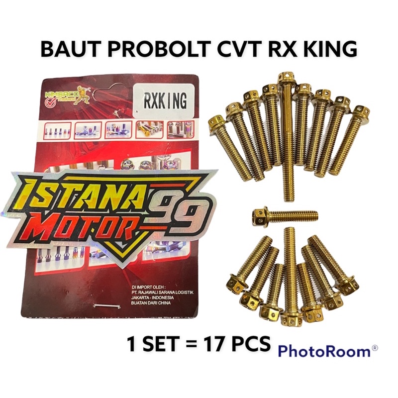 Jual BAUT PROBOLT bak block RX KING THAILAND BAUT BLOK MESIN CVT RX KING SATU SET 17 PCS NON ...