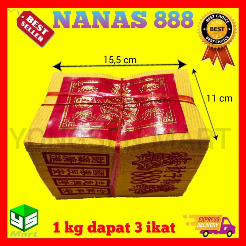 Jual Kertas sembahyang ringan enteng merek Nanas 888 mudah dibakar ...