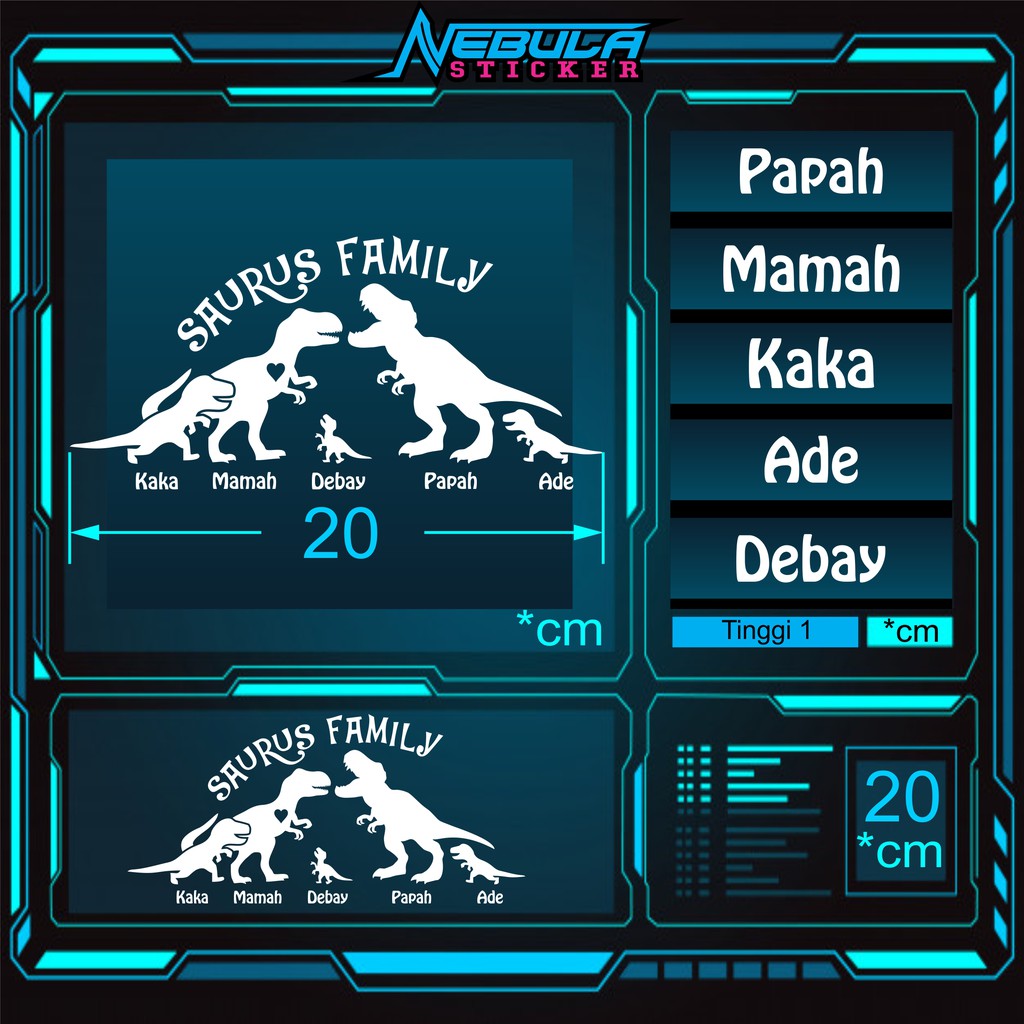 Jual Stiker Happy Family | Shopee Indonesia