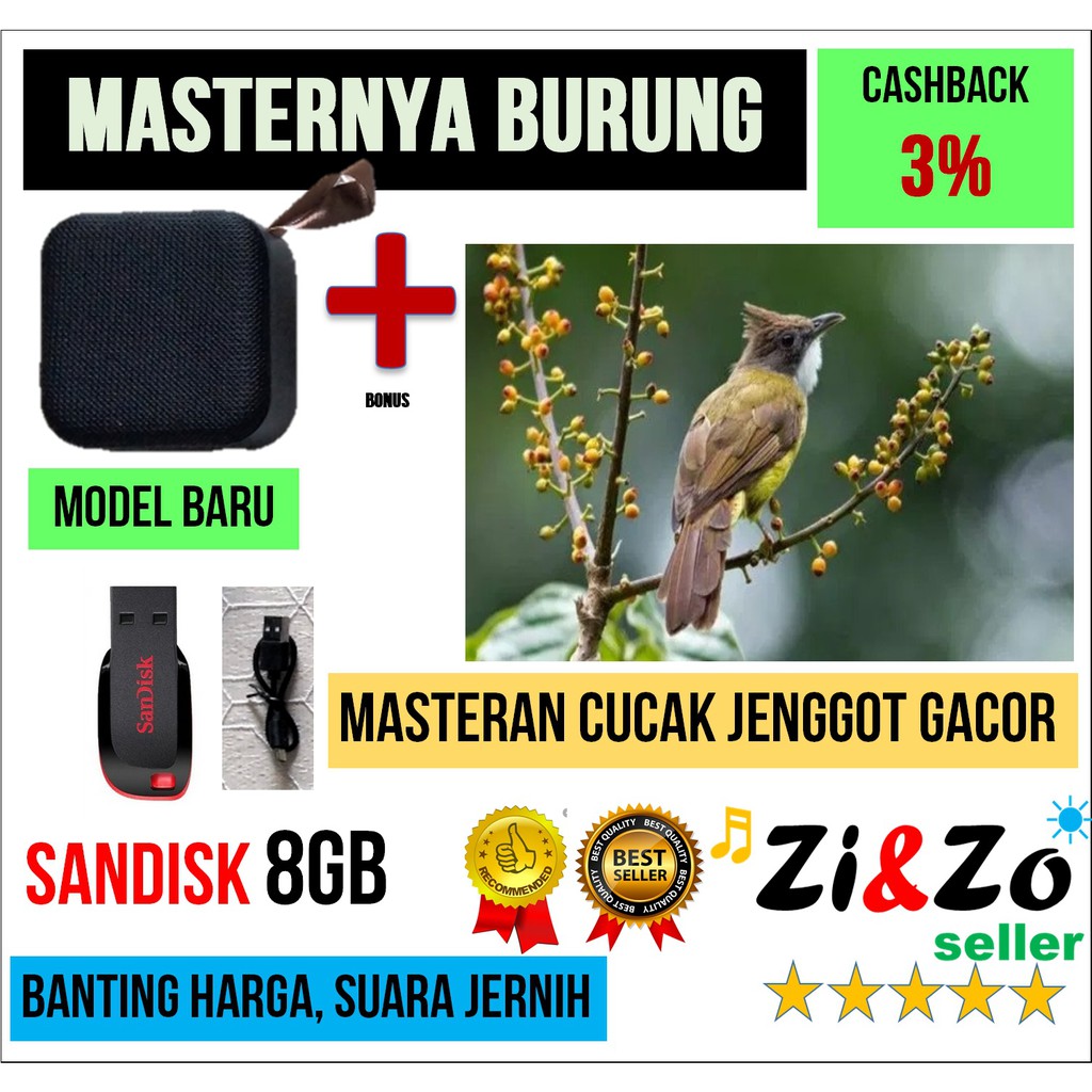 Jual Masteran Burung Cucak Jenggot Gacor Terbaru | Shopee Indonesia