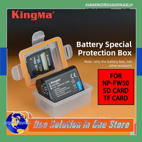 Jual KINGMA Battery Box - Battery & Memory Case Kamera for Sony NP-FW50 ...