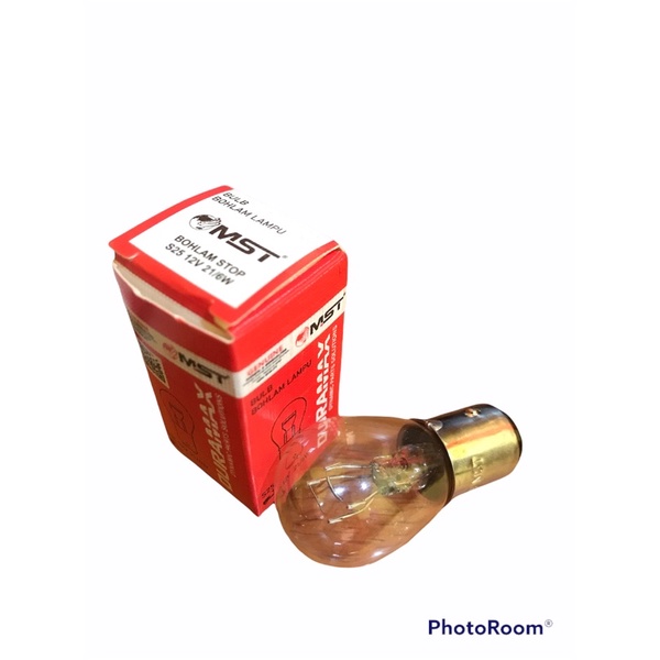 Jual BOLAM STOP REM 12V 21W 6W STANDAR MST KP S25-12V 21/6W | Shopee ...