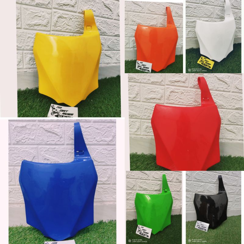 Jual papan cover plat nomor model kx85 supermoto trail gtx trabas klx ...