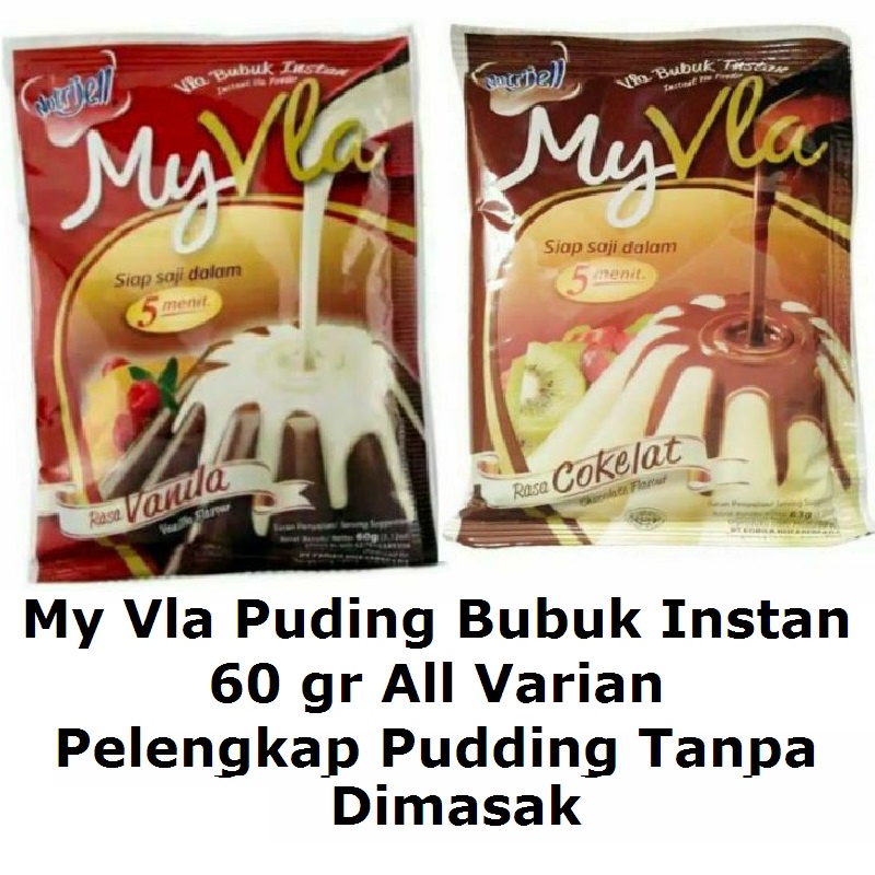 Jual My Vla Puding Instan Bubuk 60 gr All Varian | Shopee Indonesia