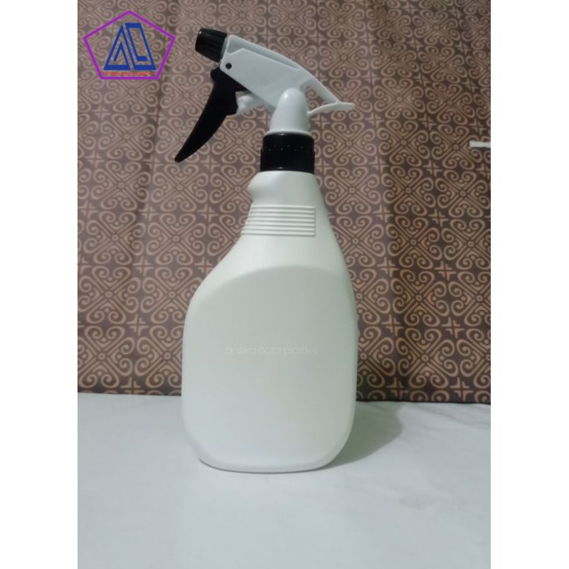 Jual Botol Spray Trigger 500ml Semprotan Burung 500 Ml Hdpe Putih Model Gepeng Tutup Big Triger ...