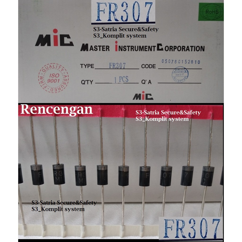Jual Dioda FR307 Diode FR 307 | Shopee Indonesia