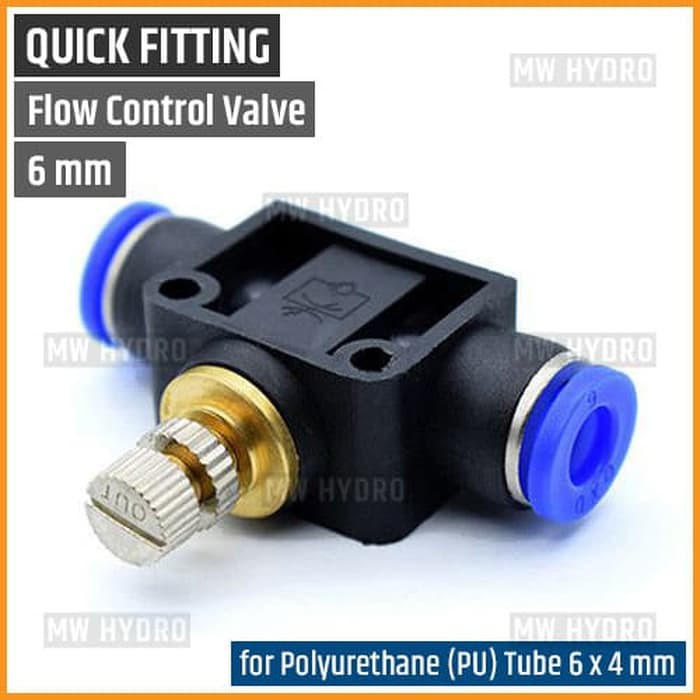 Jual Flow / Speed Control Valve 6 mm - Pneumatic Quick Fitting ...