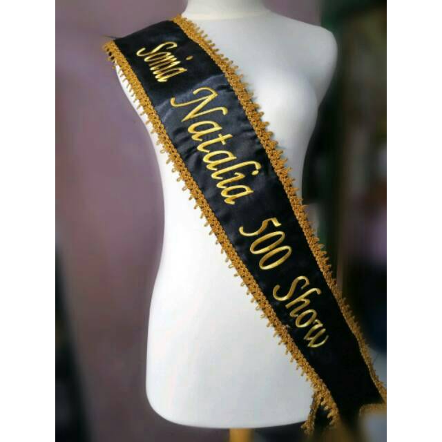 Jual Selempang/sash bahan satin list renda | Shopee Indonesia