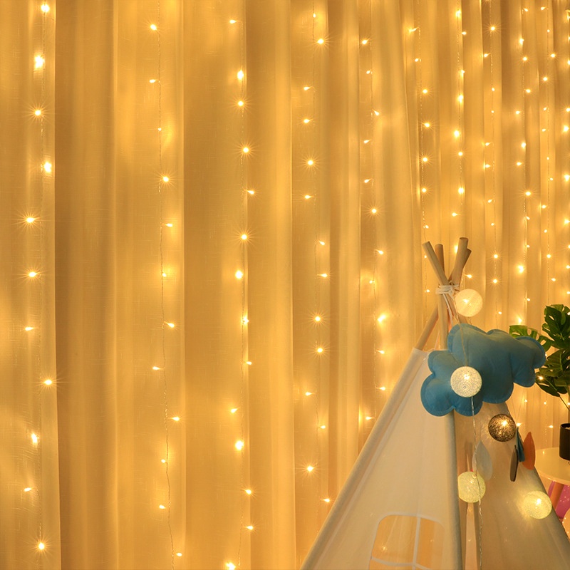 Jual Lampu Tumblr Led Tirai Gorden 3 x 3 Meter 300 Mata Backdrop ...