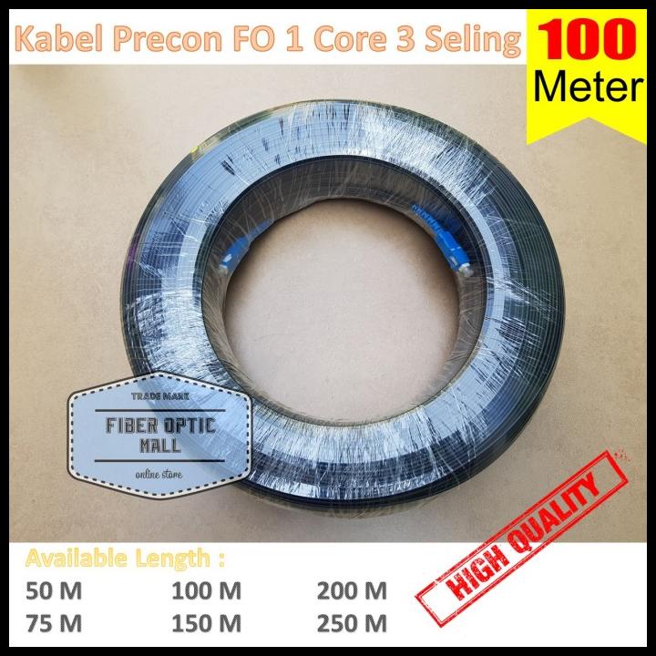 Jual Kabel Precon 100 Meter Dropcore 1 Core 3 Seling Fiber Optik | Shopee Indonesia
