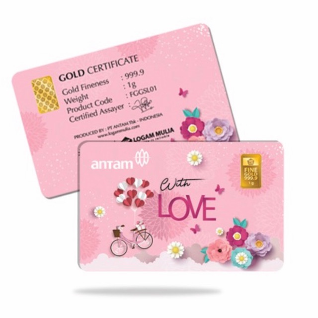 Jual EMAS ANTAM GIFT SERIES LOVE 1 GRAM LOGAM MULIA | Shopee Indonesia
