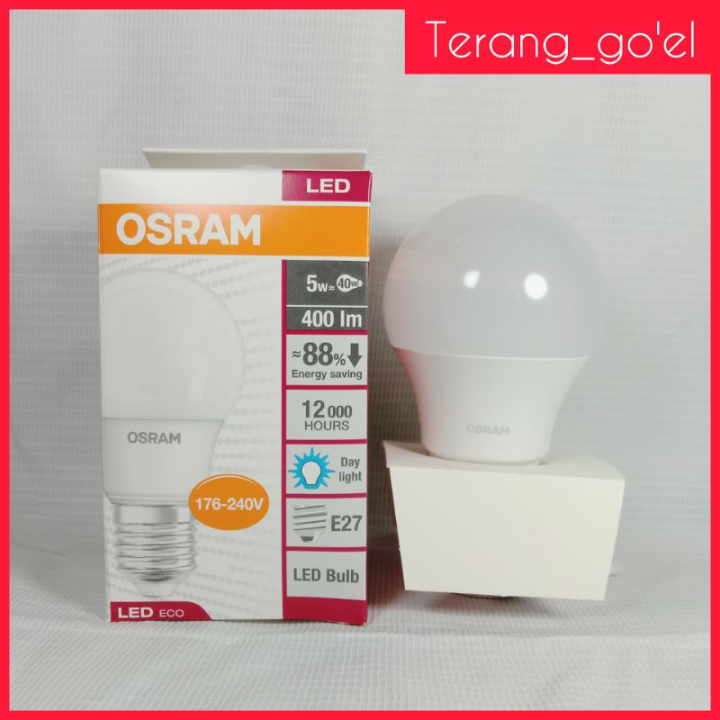 Jual OSRAM Lampu bohlam LED ECO CLA 5 watt cahaya putih / LAMPU LED ...