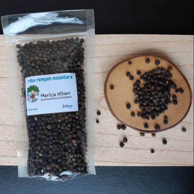 Jual 100gr - 500gr Lada Hitam Utuh / Merica Hitam Butir / Black Pepper ...