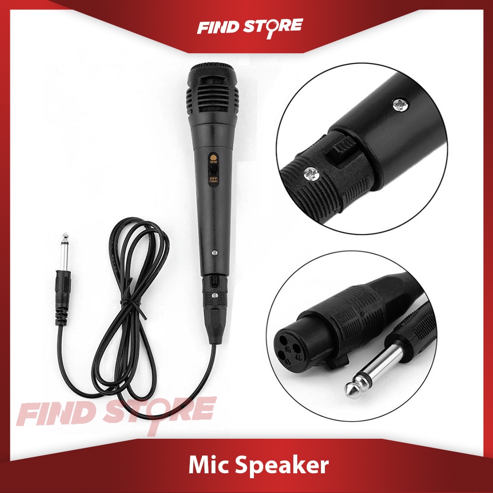 Jual Microphone Kabel untuk Speaker Karaoke colokan kecil | Shopee ...