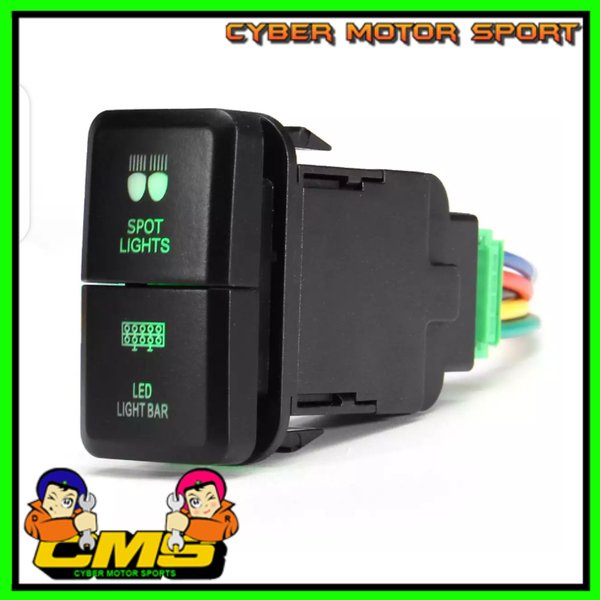 Jual Sakelar ganda 2 Fungsi Universal. Saklar lampu mobil 12v 24v ...