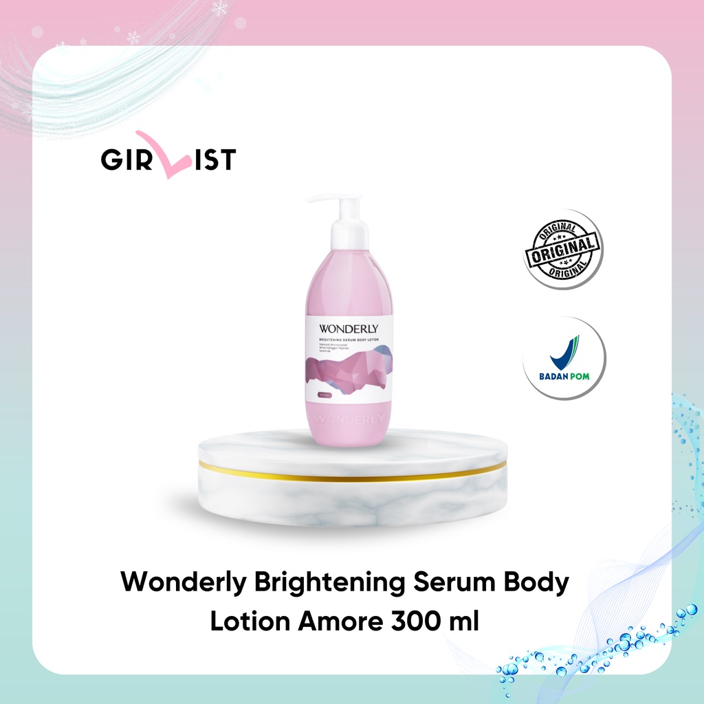 Jual Wonderly Brightening Serum Body Lotion Amore 300 ml | Shopee Indonesia