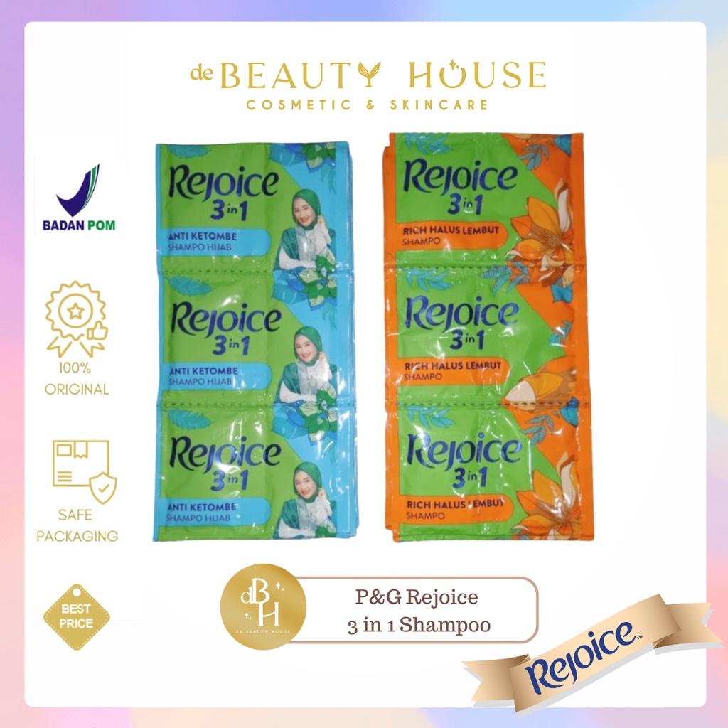 Jual P&G REJOICE 3 in 1 Shampoo Sachet | Shopee Indonesia