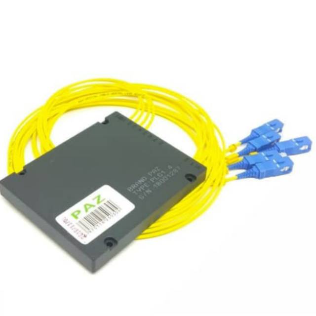 Jual Passive Splitter 1 4 Modular Besar SC UPC Merek PAZ Splitter Fiber ...