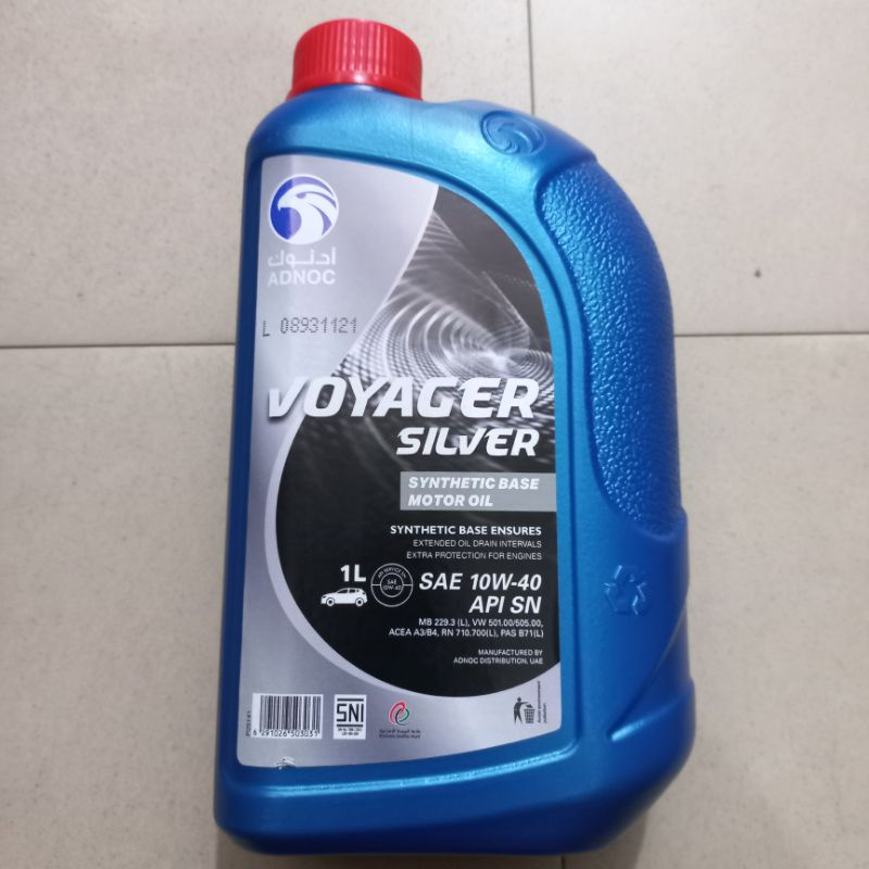 Jual Oli Adnoc Voyager Silver Oli Arab 4T 10W40 1L | Shopee Indonesia