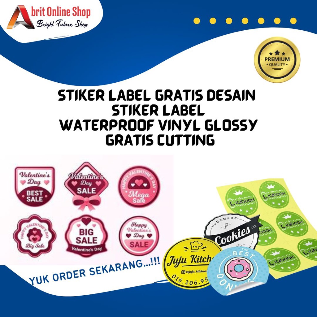 Jual STIKER LABEL MAKANAN LABEL CUSTOM I STIKER LABEL NAMA I STIKER ...