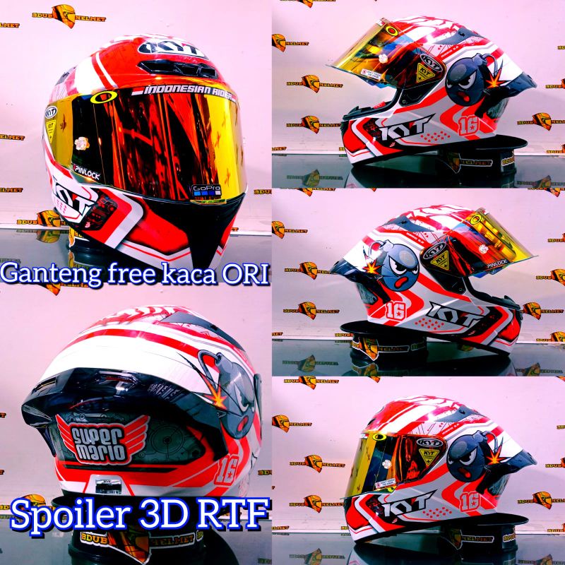 Jual Helm full face kyt tt course motif captain Amerika Venom carnage ...