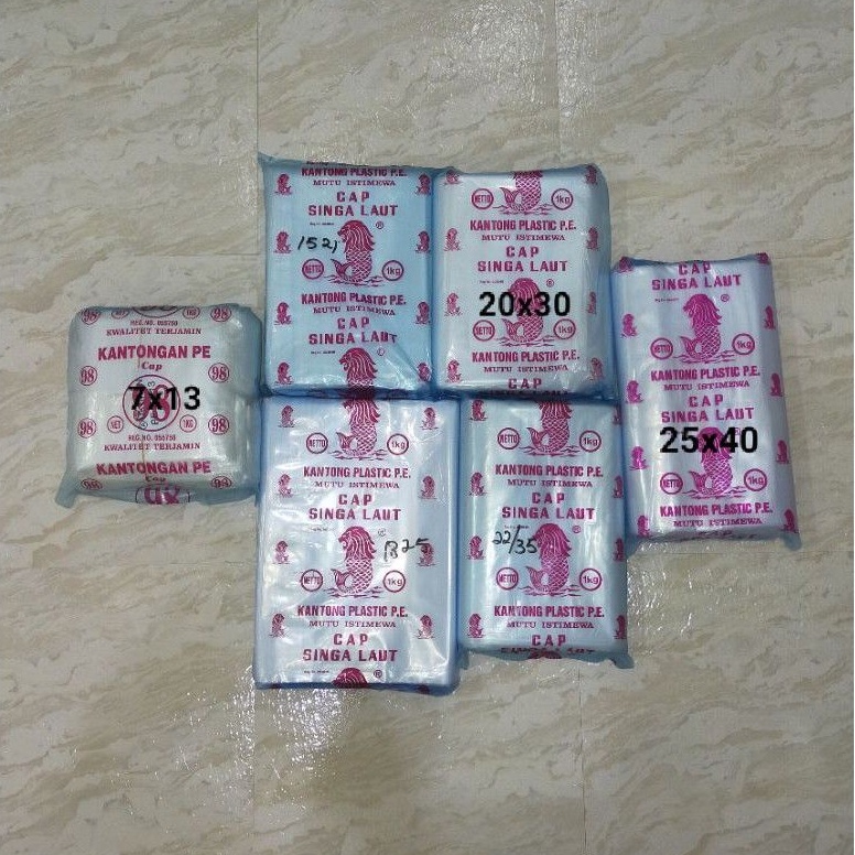 Jual [PSH] Kantong Plastik PE Cap Singa Laut / 98 / Raja Laut ( Plastik ...