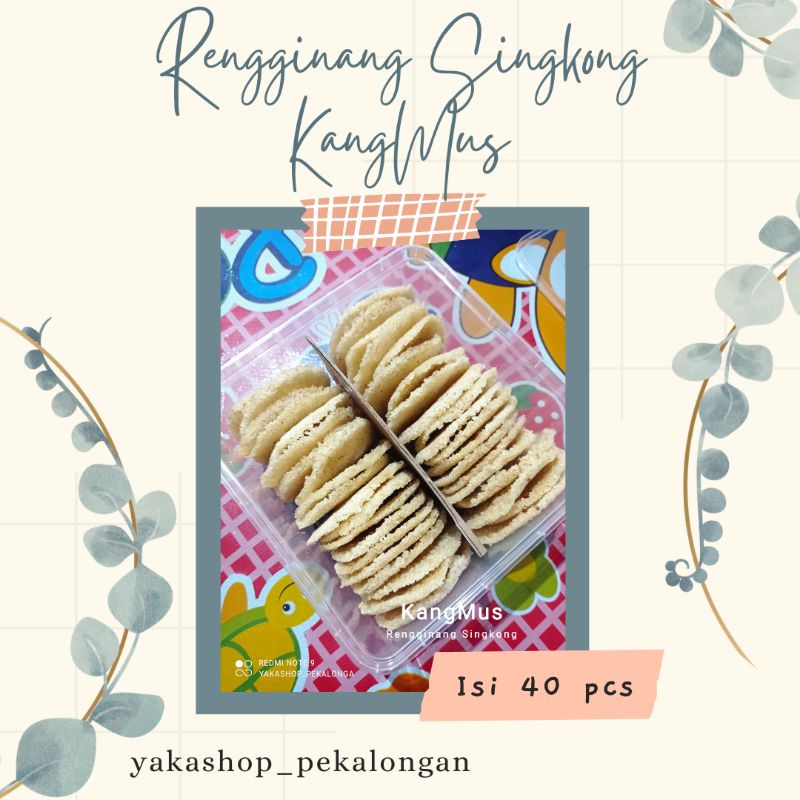 Jual RENGGINANG SINGKONG MENTAH ISI 40 KEPING || RENGGINANG || OLAHAN ...