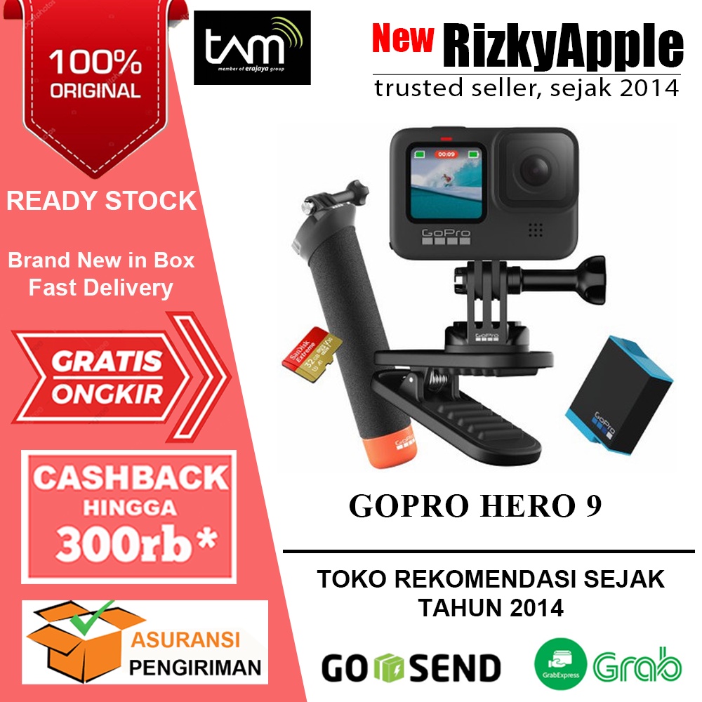 Jual GOPRO Camera HERO 9 / HERO 8 ACTION CAMERA - GARANSI RESMI ( HERO9 / HERO8 ) | Shopee Indonesia
