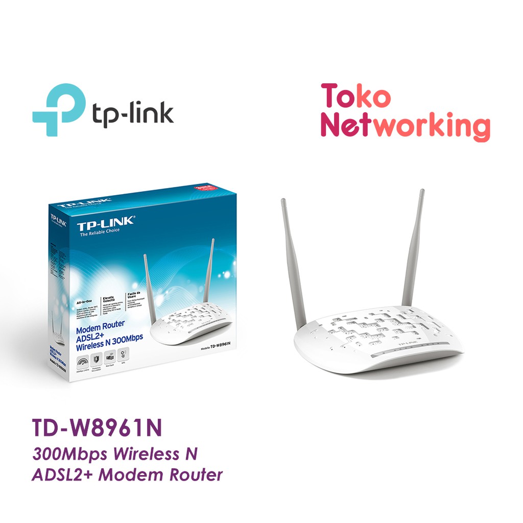 Jual TP-LINK TD-W8961N: 300Mbps Wireless N ADSL2+ Modem Router | Shopee Indonesia