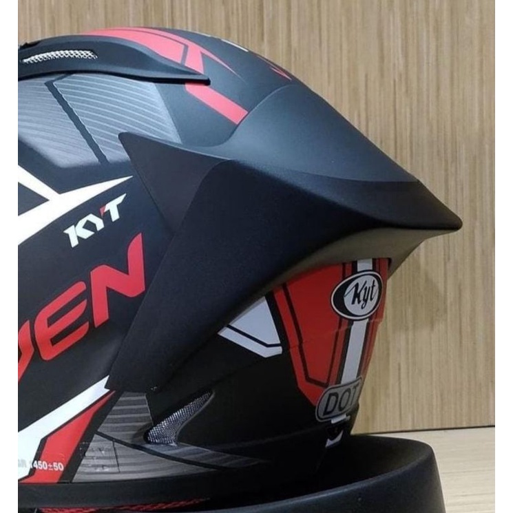 Jual SPOILER 3D KYT RC7/R10/K2 RIDER HITAM HITAM DOFF CLEAR | Shopee ...