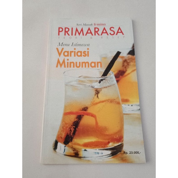 Jual Buku Resep Masakan Primarasa Menu Istimewa Variasa Minuman (bekas ...