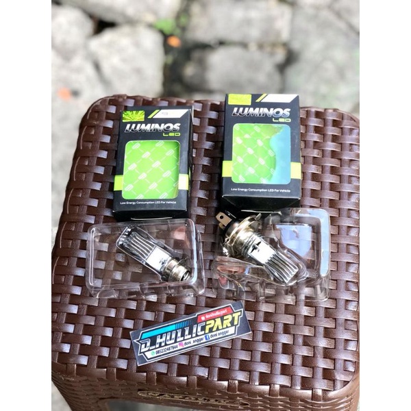 Jual LAMPU DEPAN H4 LED NYALA PUTIH TERANG PNP SEMUA MOTOR tipe H4 & H2 ...