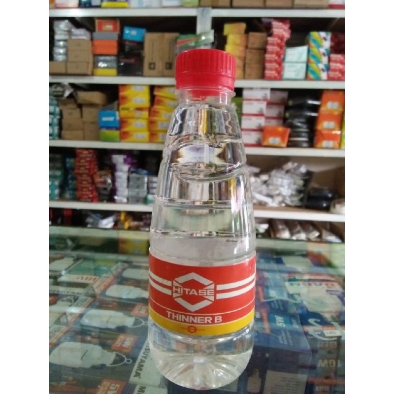 Jual THINNER B HITASE 300ML / PENGENCER CAT MINYAK KAYU BESI / THINNER ...