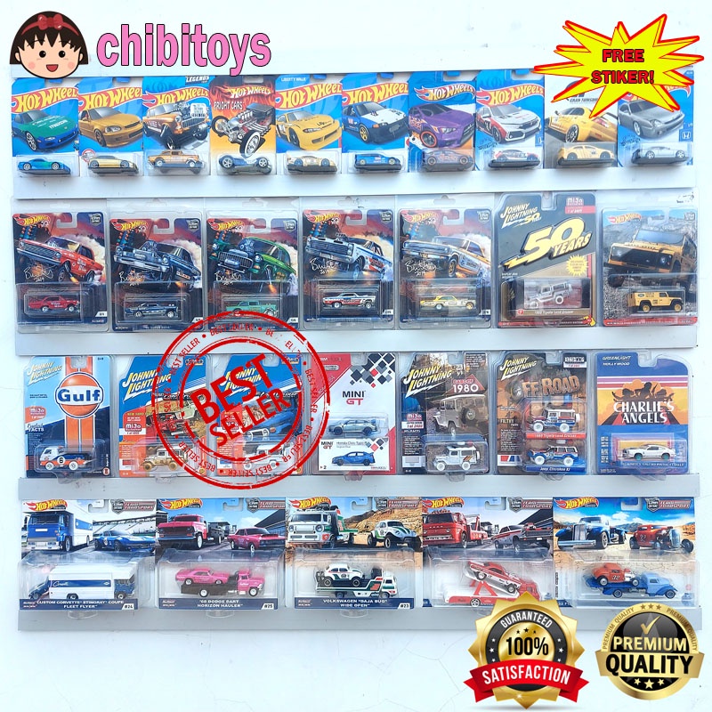 Jual MODEL TERBARU RAK DISPLAY DIECAST HOTWHEELS REGULER RETRO PREMIUM ...
