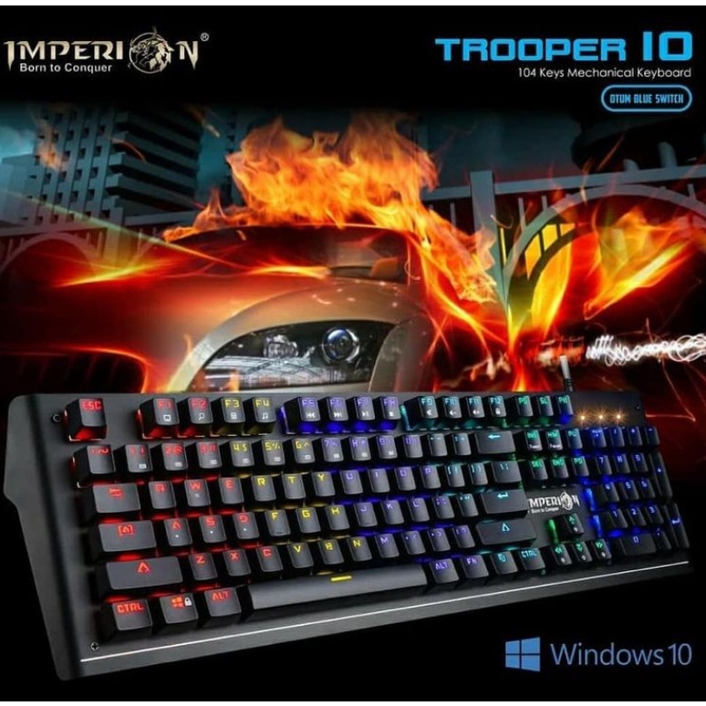 Jual Keyboard Gaming Imperion Trooper 10 KG-M10F Mechanical, RGB ...