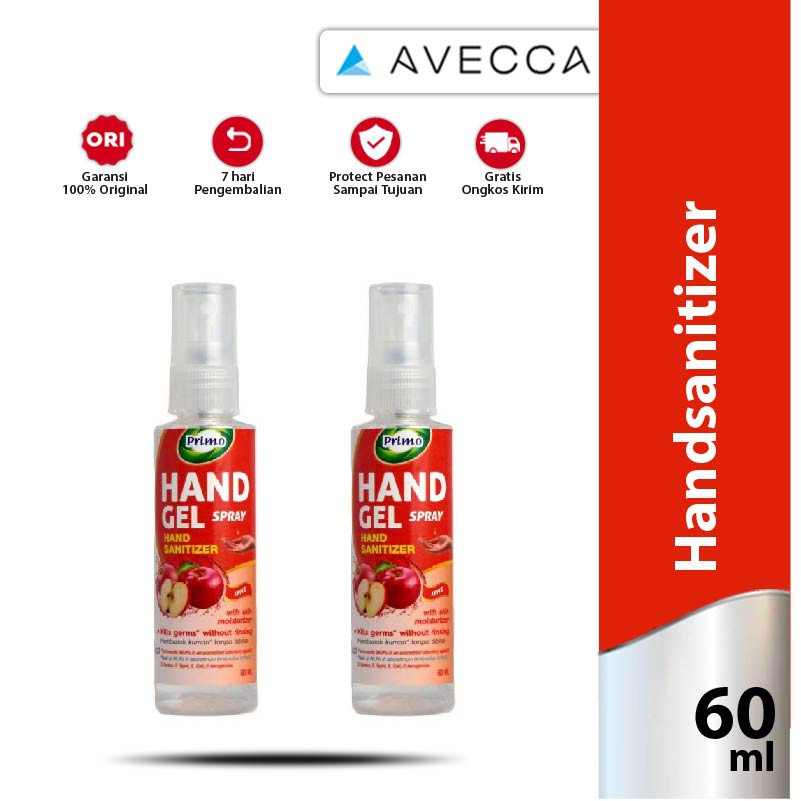 Jual Primo Hand Spray Sanitizer Apple 60 ML - Isi 2 (Antiseptik ...